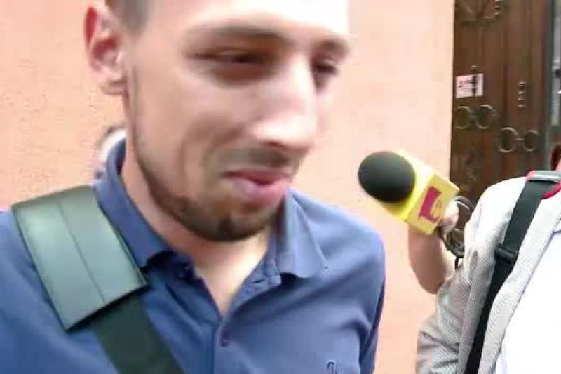 Primele imagini cu Marcel Prodan după ce a bătut-o pe Alexandra Stan. VIDEO