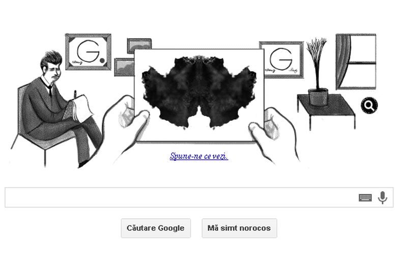 HERMANN RORSCHACH, omagiat astăzi de Google printr-un Doodle. Cum a ...