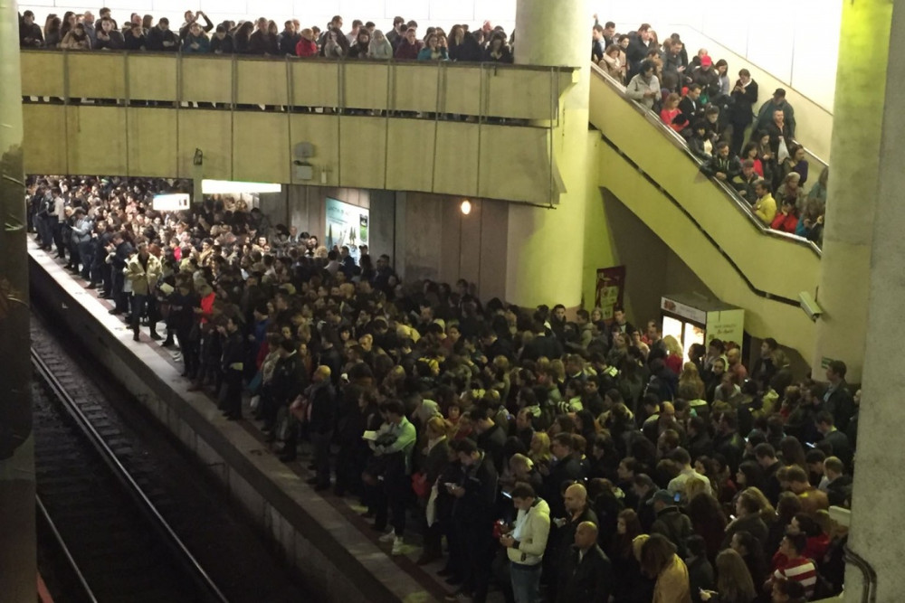 Imagini incredibile din stațiile de metrou în zona centrală a Capitalei