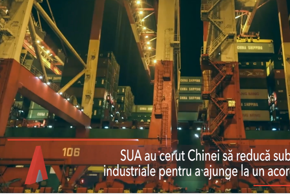 SUA solicită Chinei să reducă subvențiile industriale pentru a ajunge ...