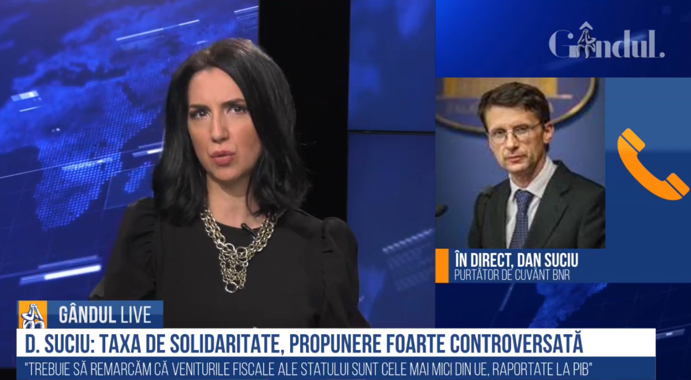 GÂNDUL LIVE. Dan Suciu, purtător de cuvânt al BNR: „Statul nu se poate ...