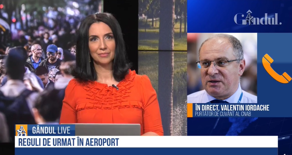 GÂNDUL LIVE. Reguli noi de distanțare socială în aeroport. Valentin ...