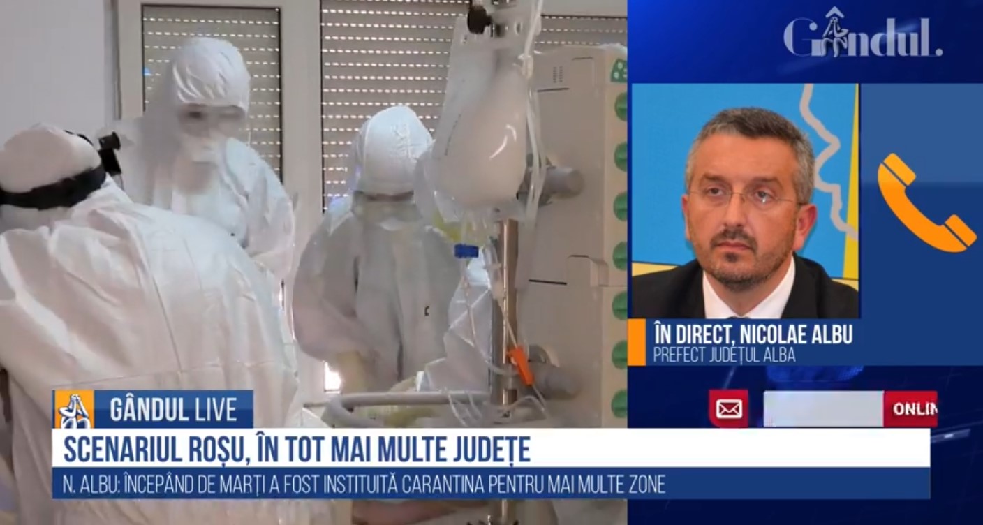 GÂNDUL LIVE. Nicolae Albu, prefectul de Alba: „Nicio măsură de ...