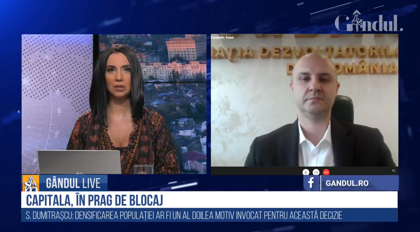GÂNDUL LIVE. Bogdan Cosmin Ivan, Asociația Dezvoltatorilor Imobiliari ...