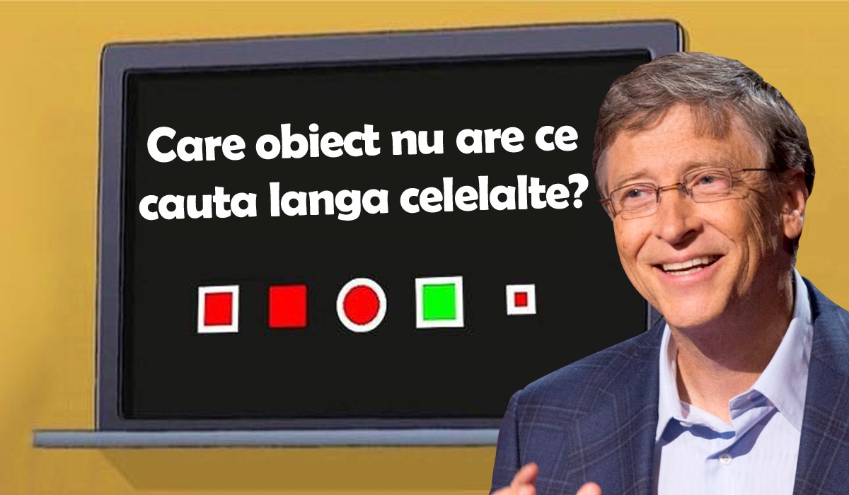 Testul IQ al lui Bill Gates | Care obiect geometric din cele 5 nu are ...