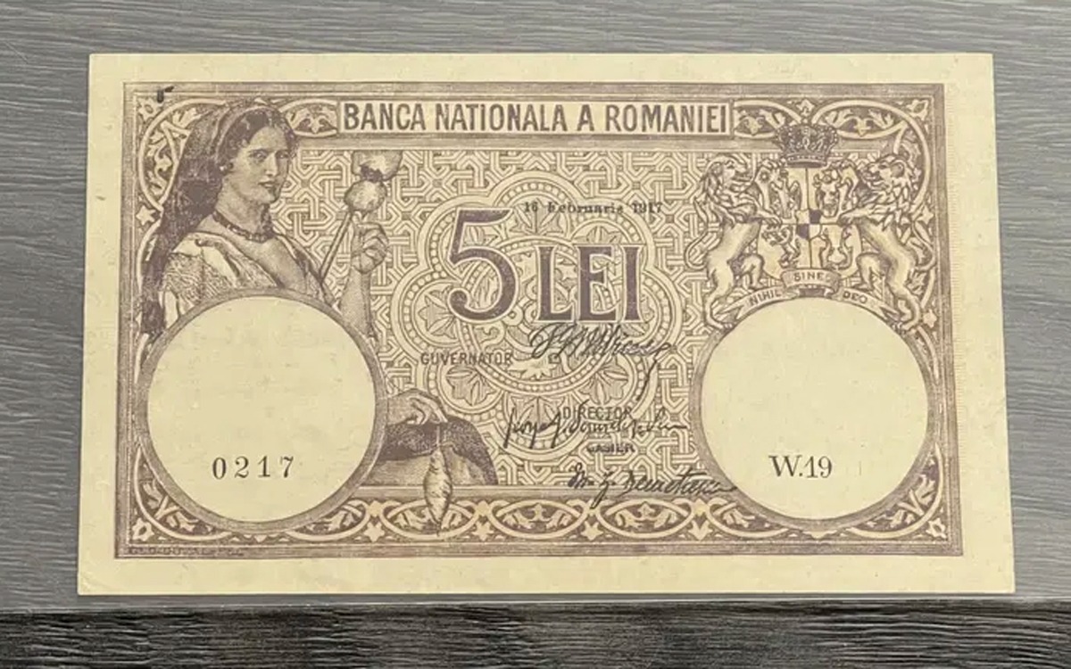 Suma e uriașă! Câți bani oferă colecționarii pe această bancnotă de 5 lei din 1917