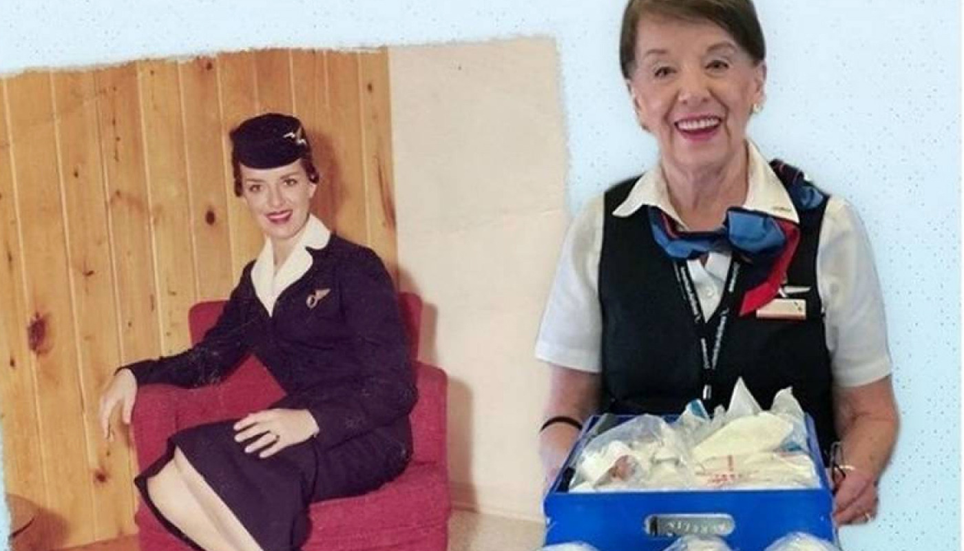 Cea mai bătrână stewardesă din lume are 86 de ani