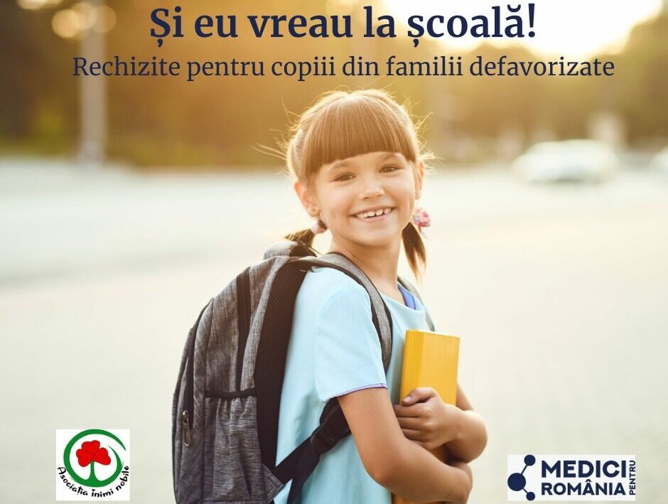 Înainte de începerea școlii, Asociațiile Medici pentru România și Inimi ...
