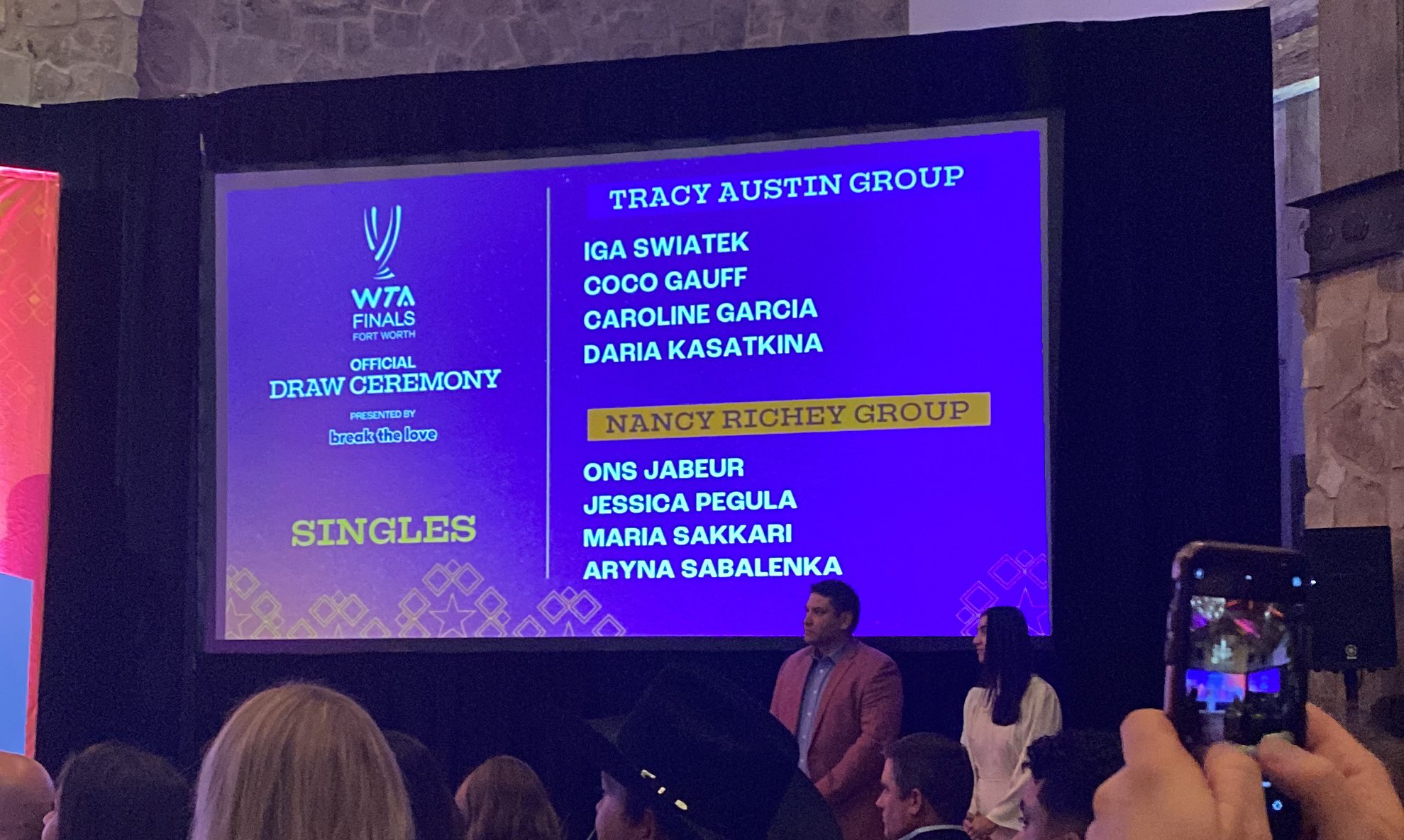 Tragerea la sorți a grupelor la Turneul Campioanelor 2022 la tenis feminin