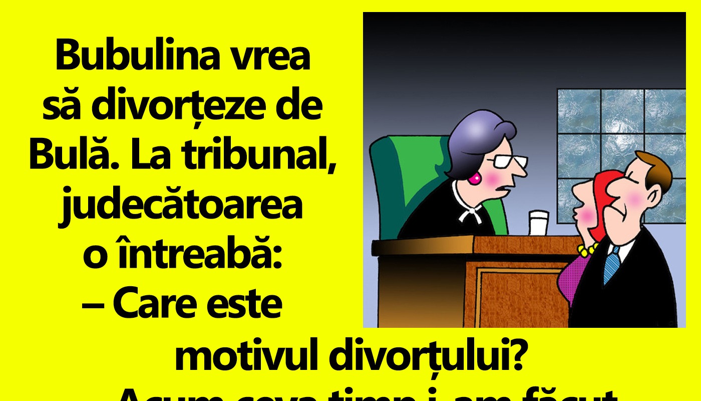 BANC | Bubulina vrea să divorțeze de Bulă