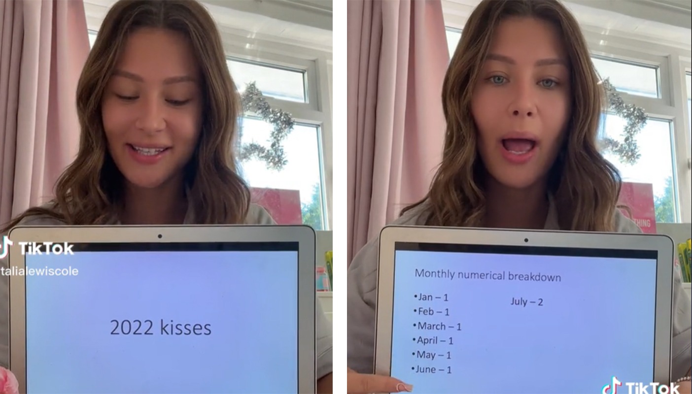 Tânăra din imagine a făcut o prezentare în PowerPoint cu toți bărbații ...