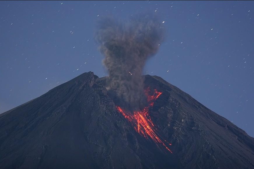 Vulcanul Semeru a erupt din nou