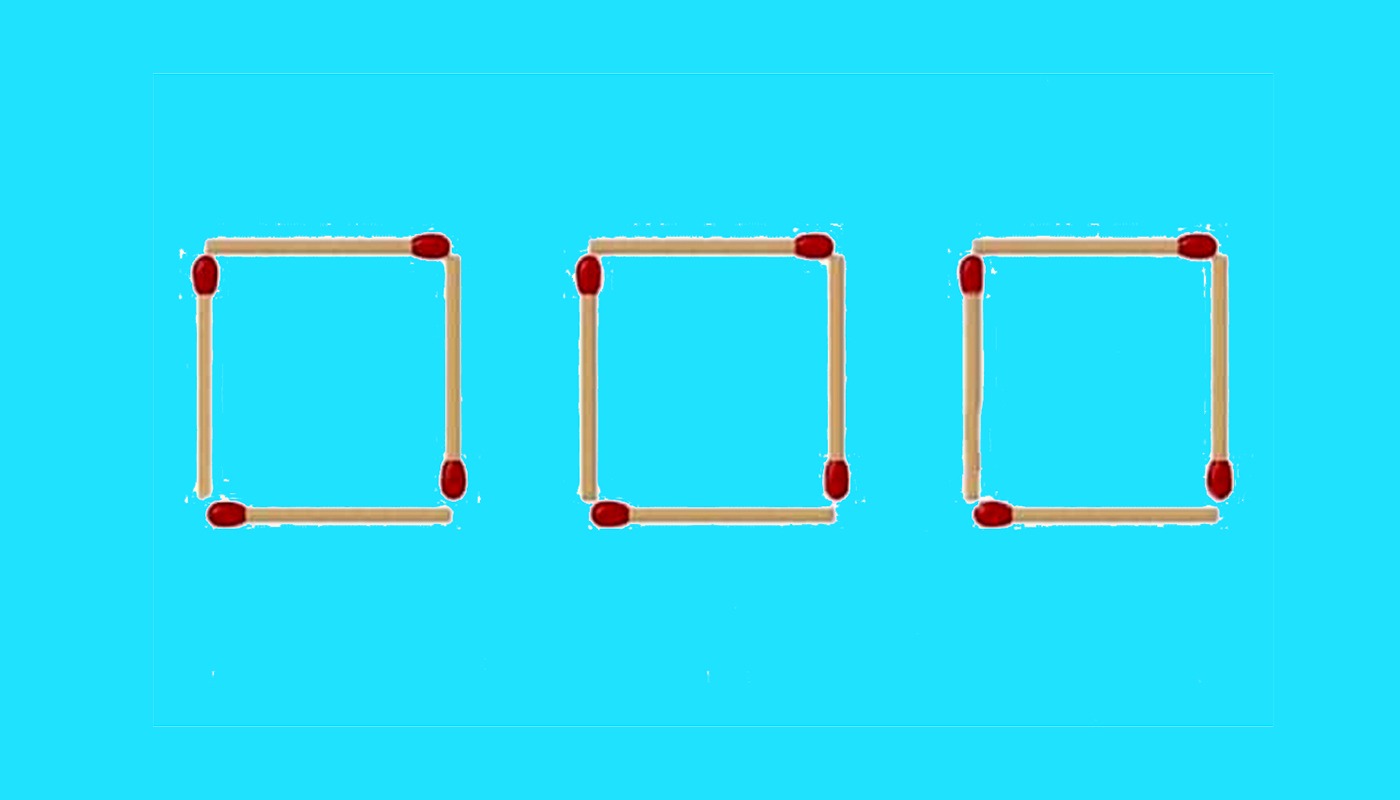 Test de inteligență cu chibrituri | Mutați doar 2 bețe, pentru a obține ...