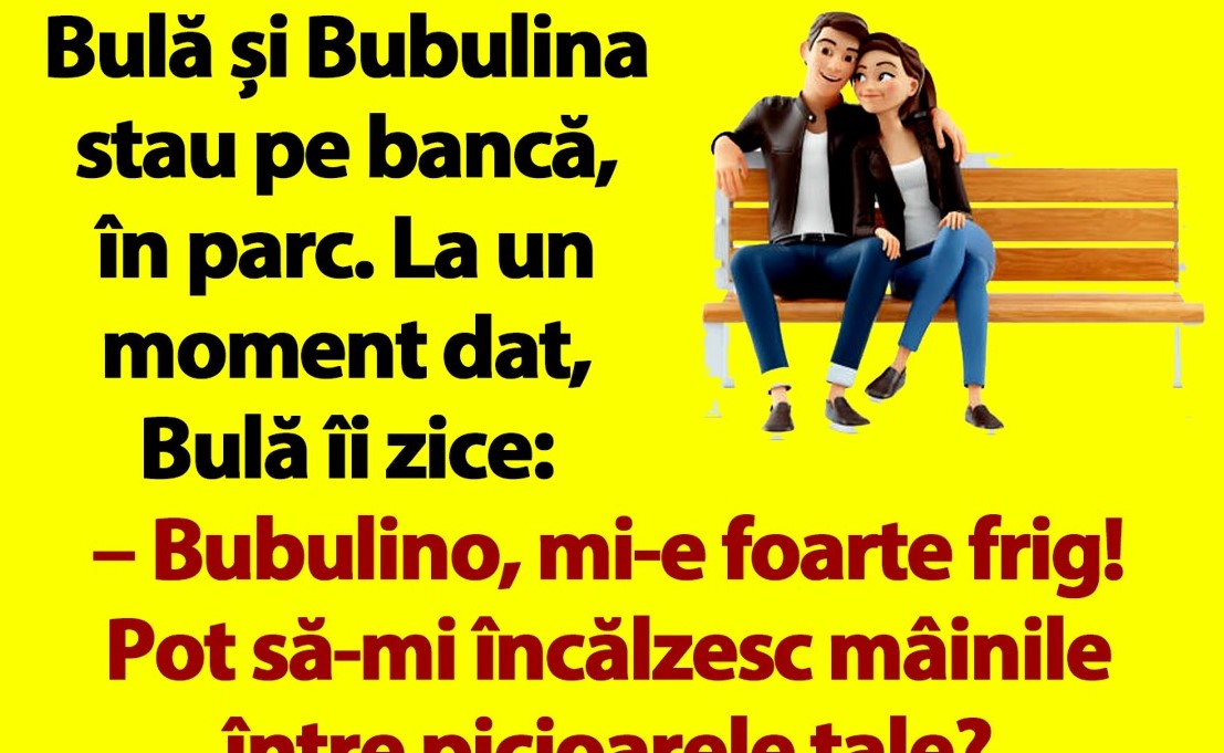 BANC | Bulă și Bubulina stau pe bancă, în parc