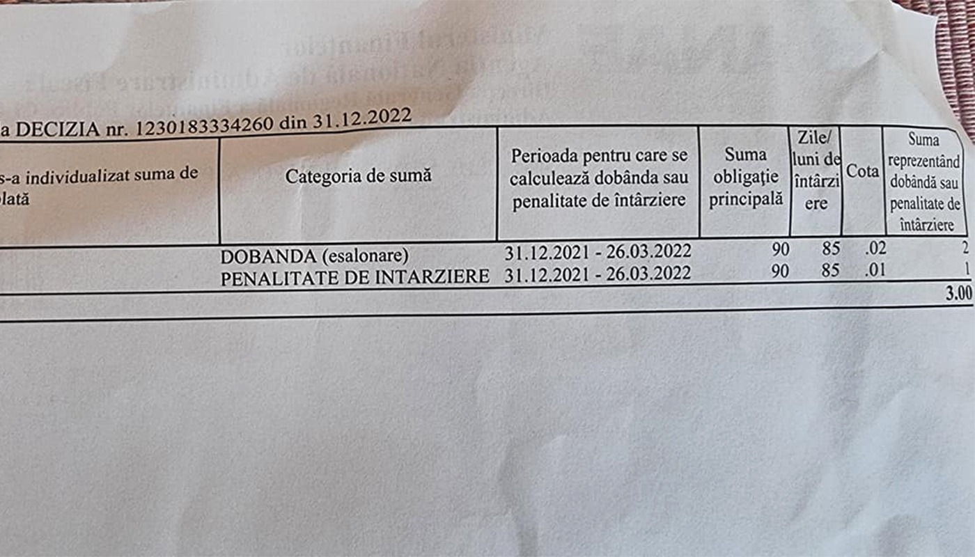 Ce a pățit Valentin din Cluj-Napoca, pentru o datorie de 3 lei la ANAF ...