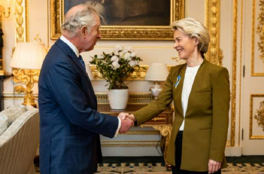 Regele Charles al III-lea a primit-o la Castelul Windsor pe Ursula von ...