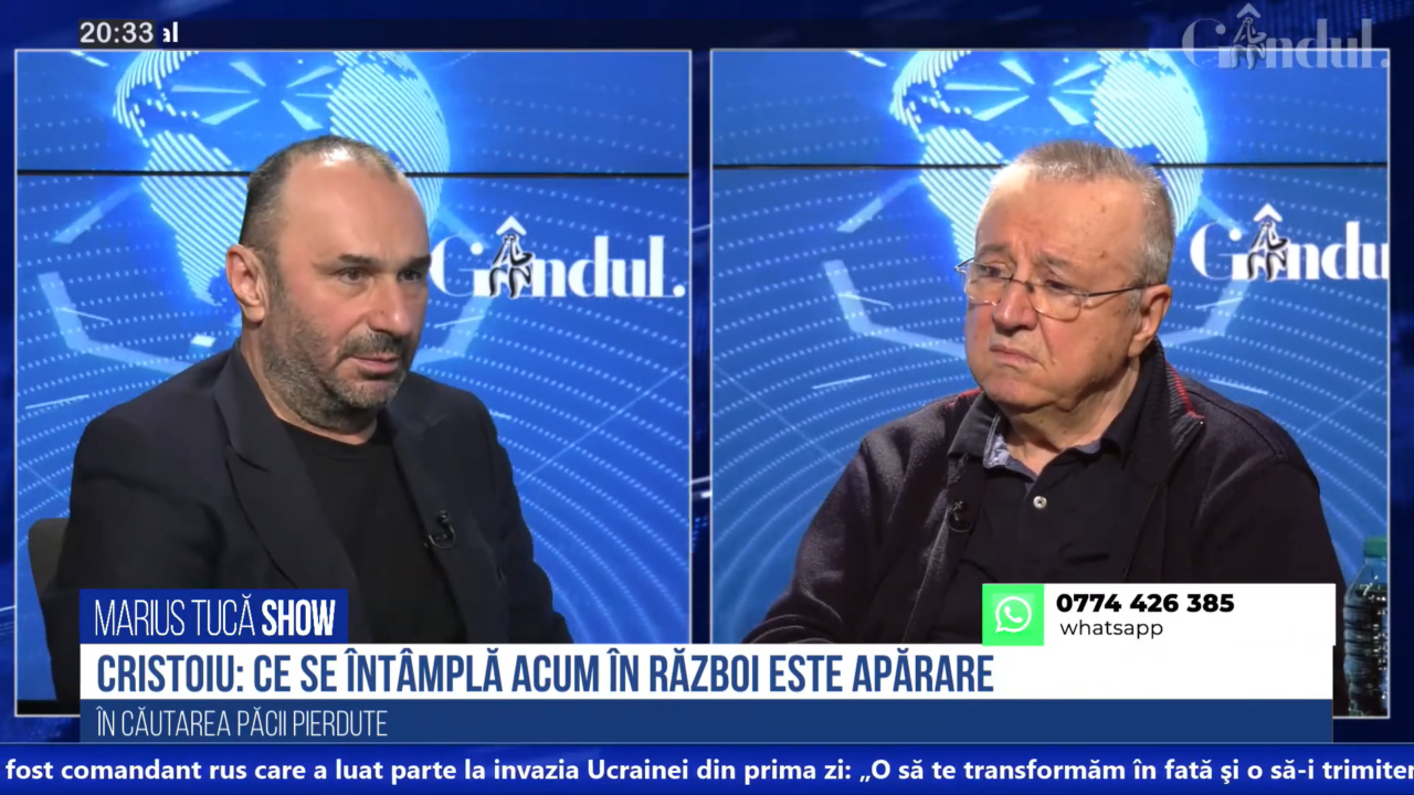 VIDEO | Ion Cristoiu: „Noi nu ne aflăm în fața unui teritoriu cucerit ...