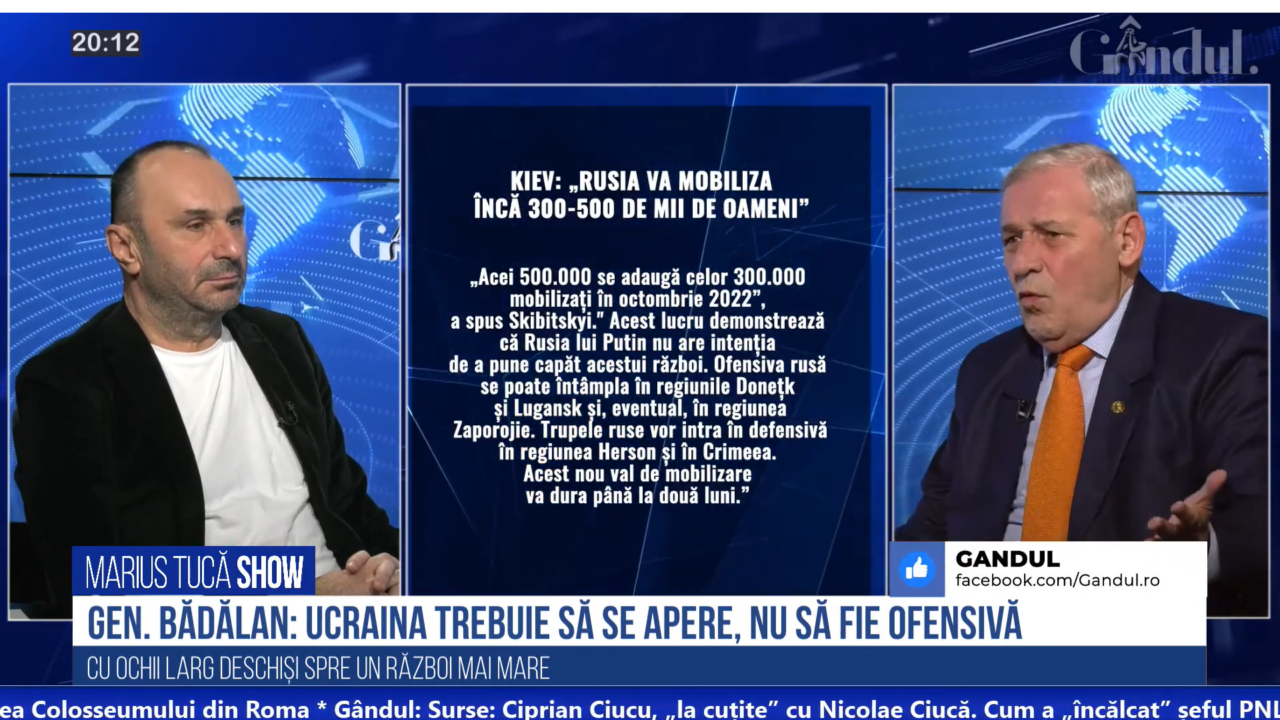 VIDEO | Gen. (R) Eugen Bădălan: „Ucraina trebuie să se apere. Nu este ...