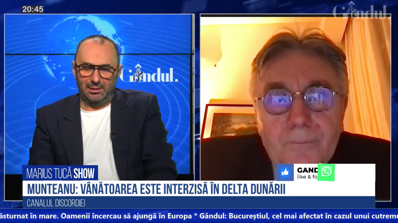 VIDEO | Virgil Munteanu, fost guvernator al Deltei Dunării: „Avem nevoie de o modificare a ...