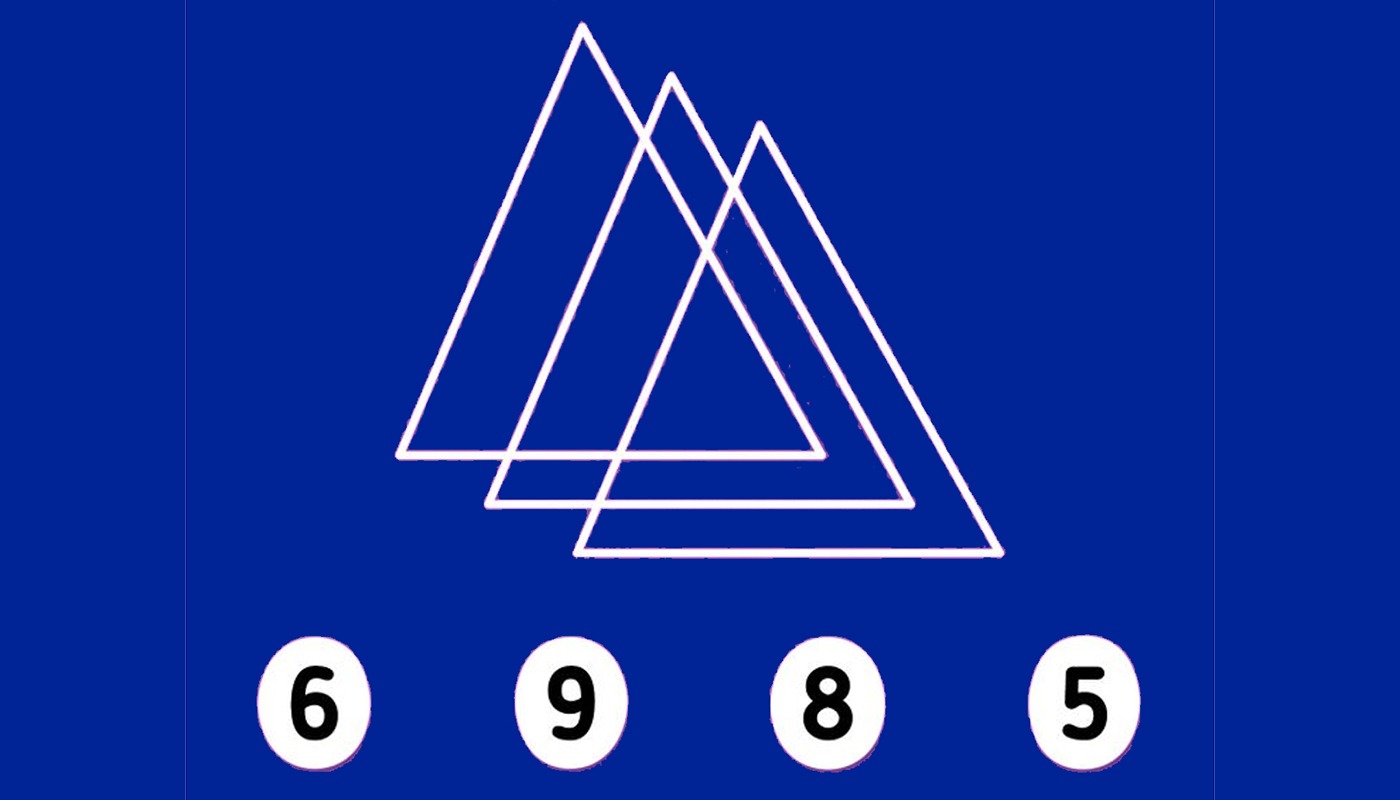 Test de inteligență | Câte triunghiuri sunt în această imagine: 6, 9, 8 ...