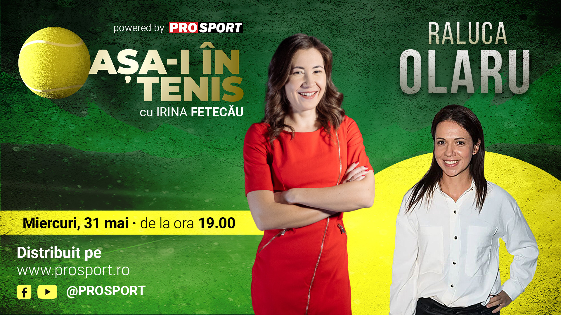 Raluca Olaru e invitata Irinei Fetecău la „Așa-i în tenis”!