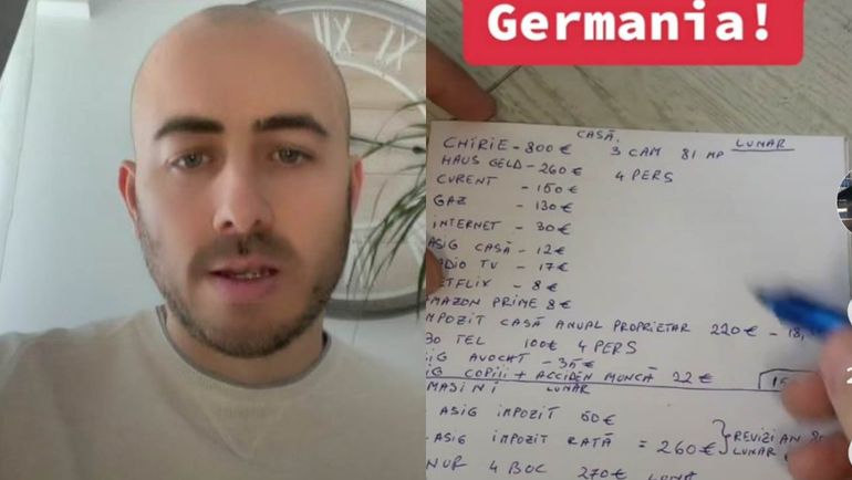 Toni, un român stabilit în Germania, dezvăluie cât cheltuie lunar