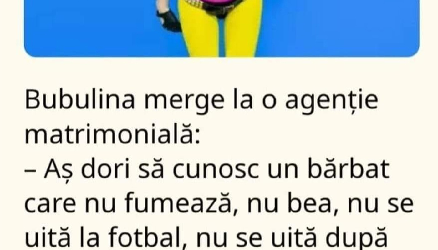 BANC | Bubulina merge la o agenție matrimonială