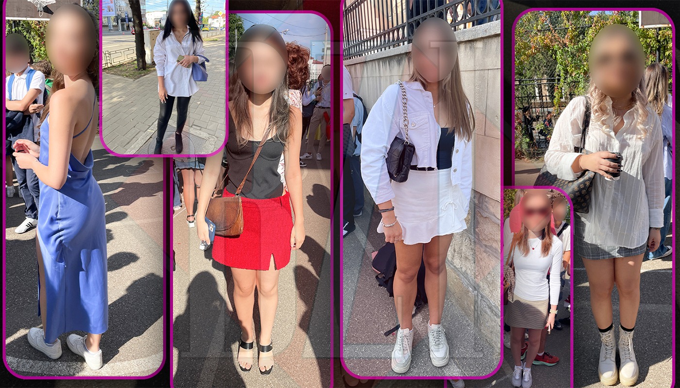 Elevele din Iași au făcut „parada modei” în prima zi de școală. Cum s ...