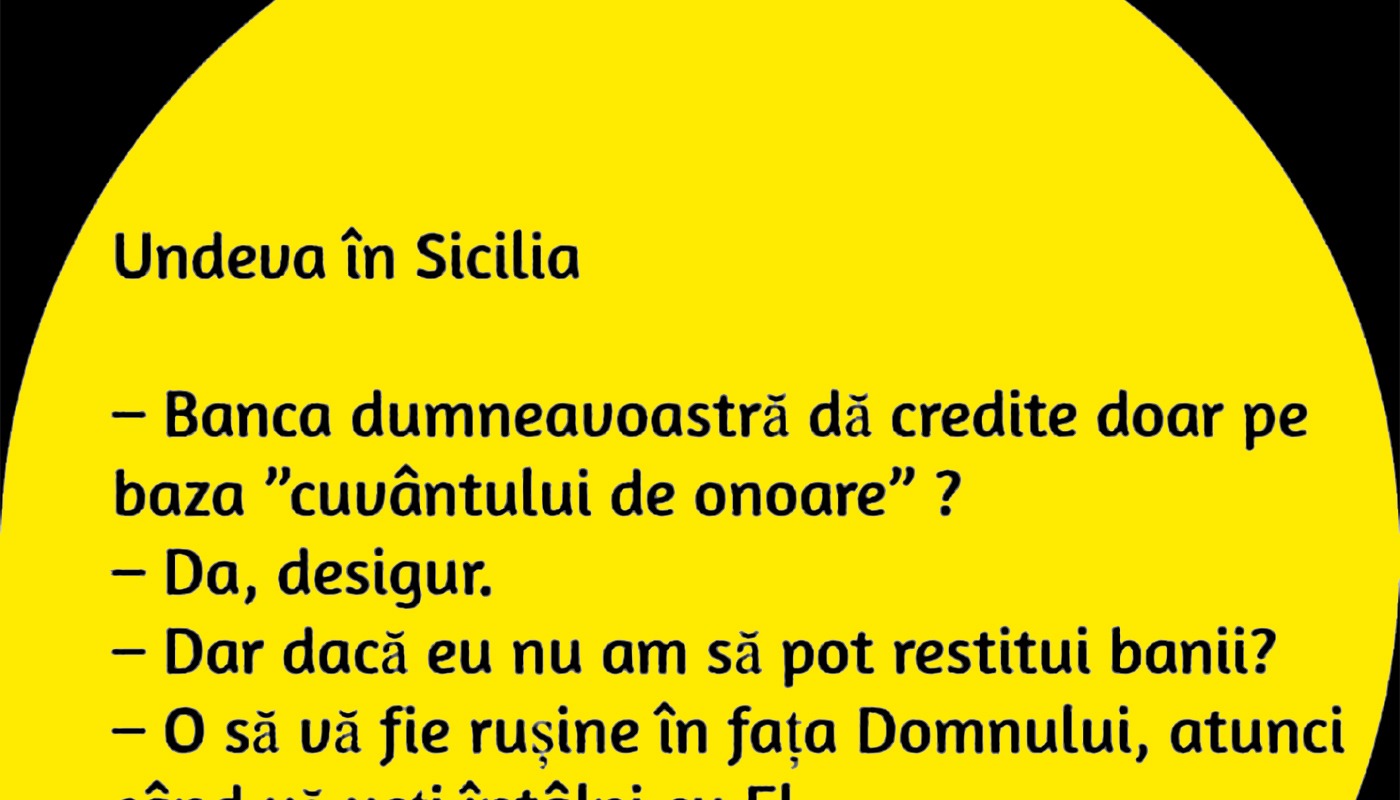 BANCUL ZILEI | Undeva în Sicilia