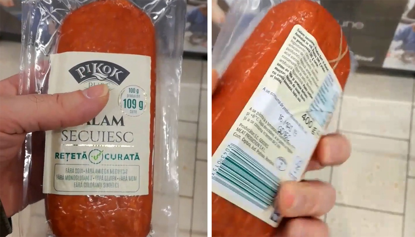 Ce conține, de fapt, salamul Pikok vândut de LIDL România cu eticheta ...