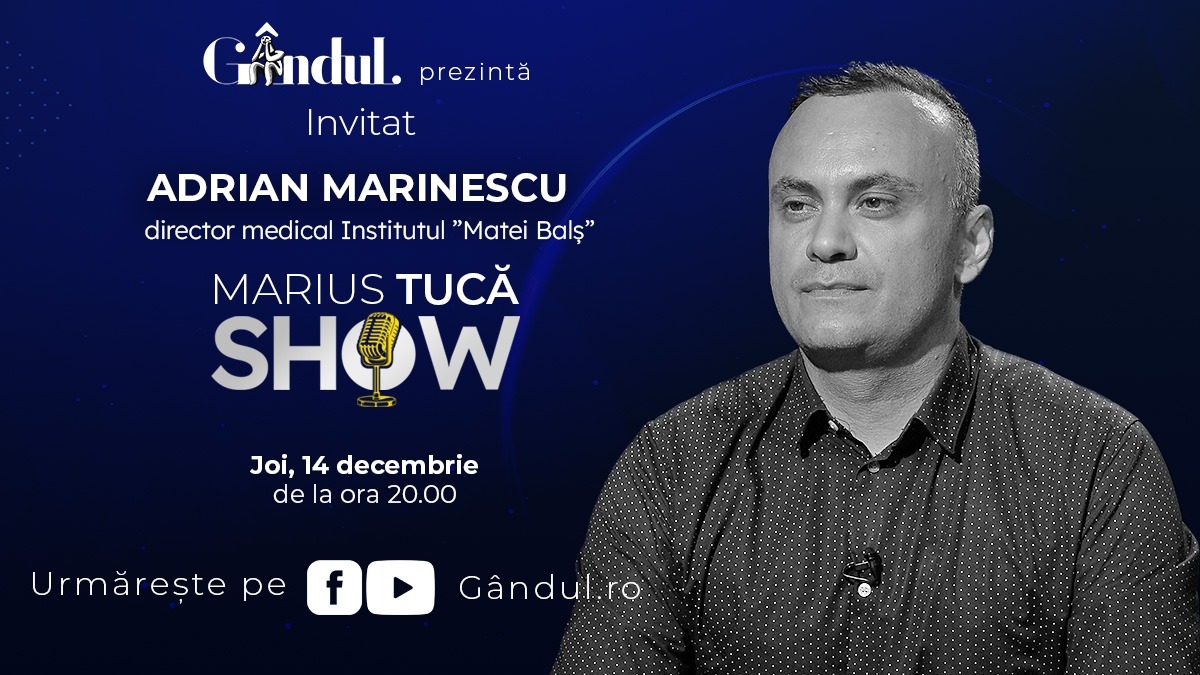 Marius Tucă Show începe joi, 14 decembrie, de la ora 20.00, live pe ...