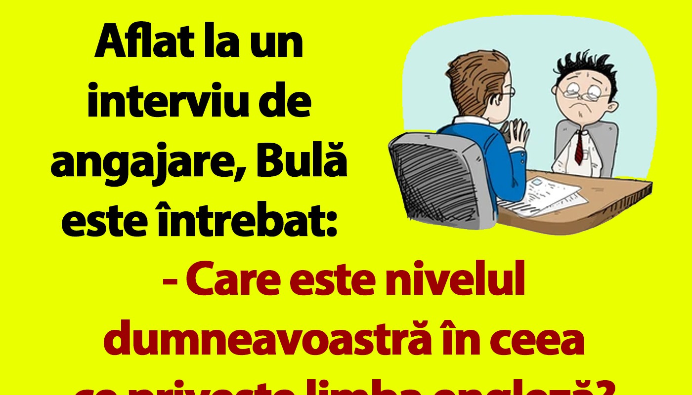 BANC | Bulă și limba engleză