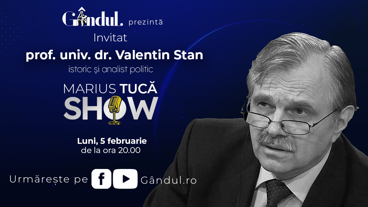 Marius Tucă Show începe luni, 5 februarie, de la ora 20.00, live pe ...