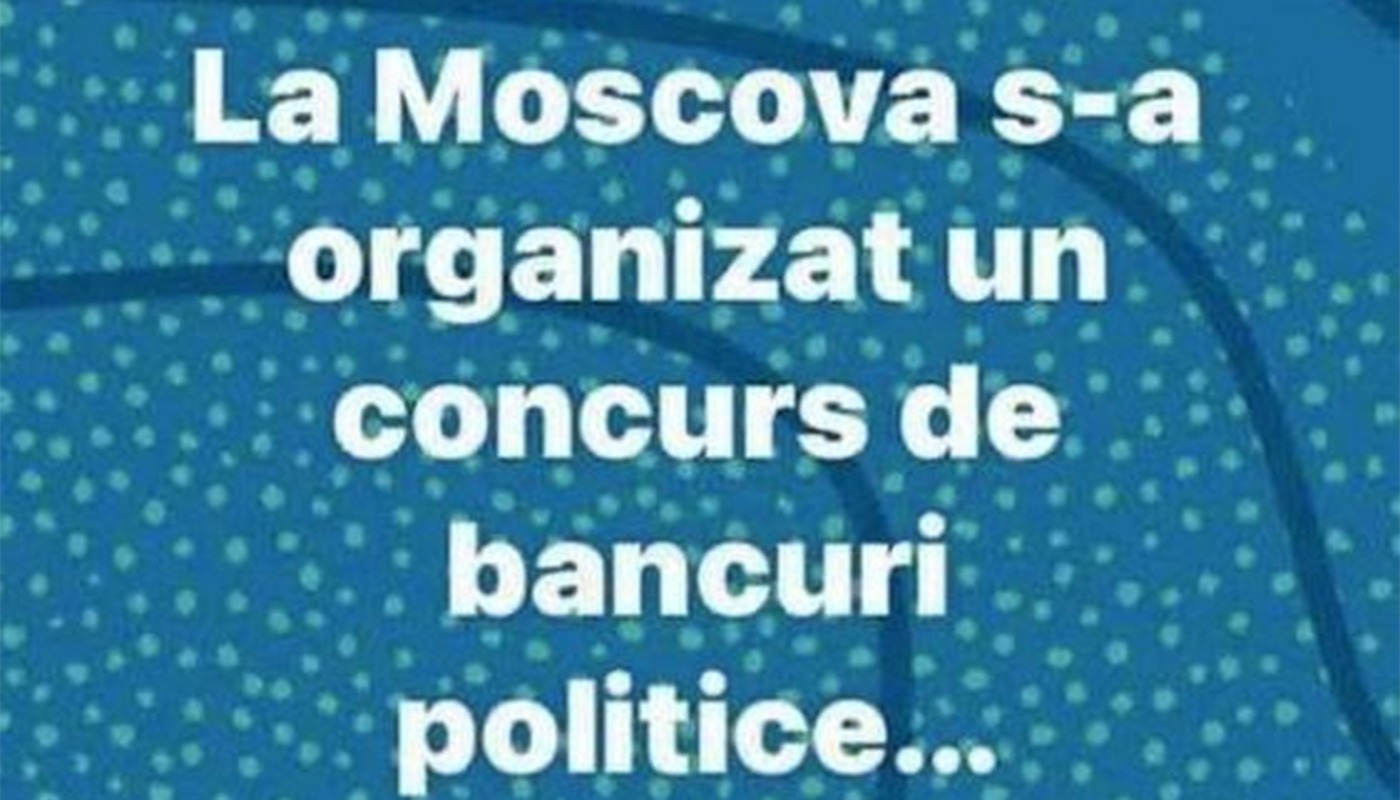 Bancul zilei | Concurs ce bancuri politice la Moscova