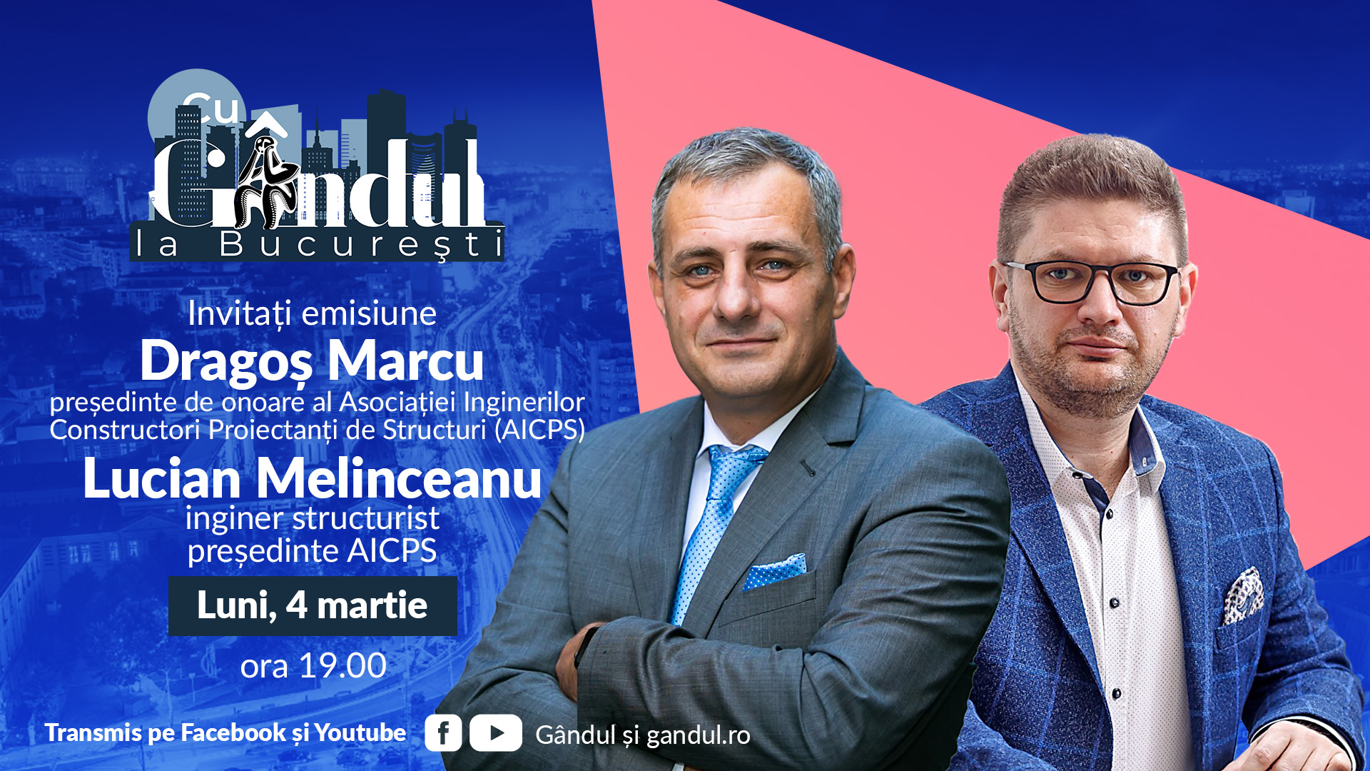 Cu Gândul la București’’ începe luni, 4 martie, de la ora 19.00 ...