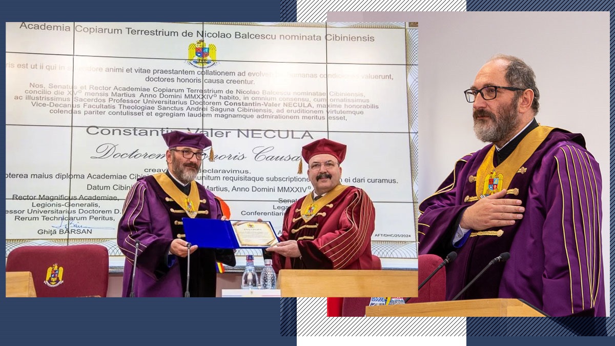 Părintele Constantin Necula, Doctor Honoris Causa al Academiei Forțelor ...