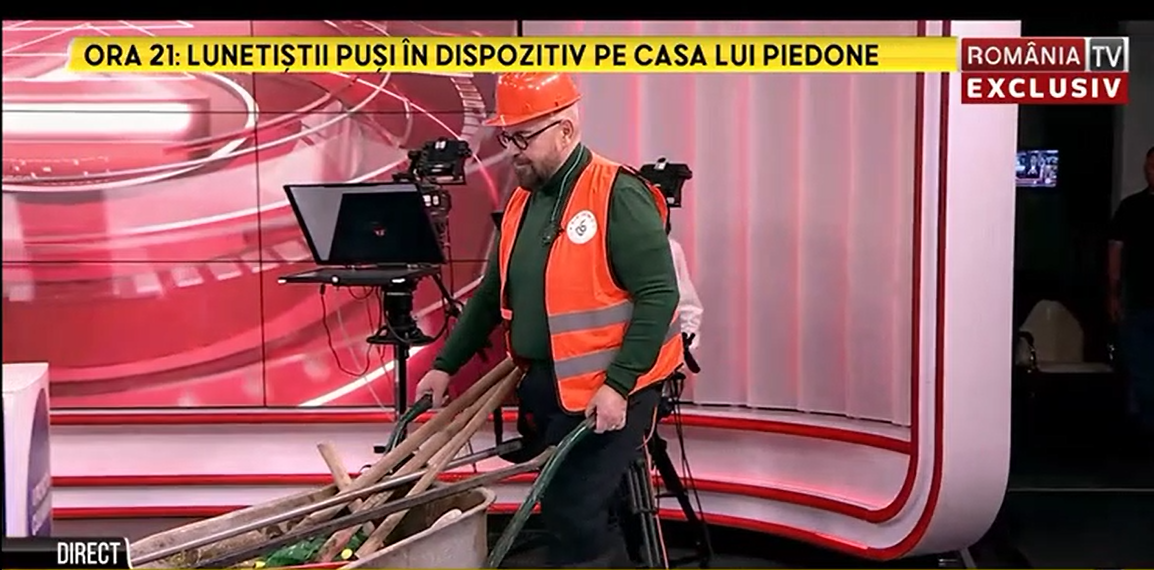 Apariție SPECTACULOASĂ a lui Piedone, cu roaba și lopata / Primarul ...