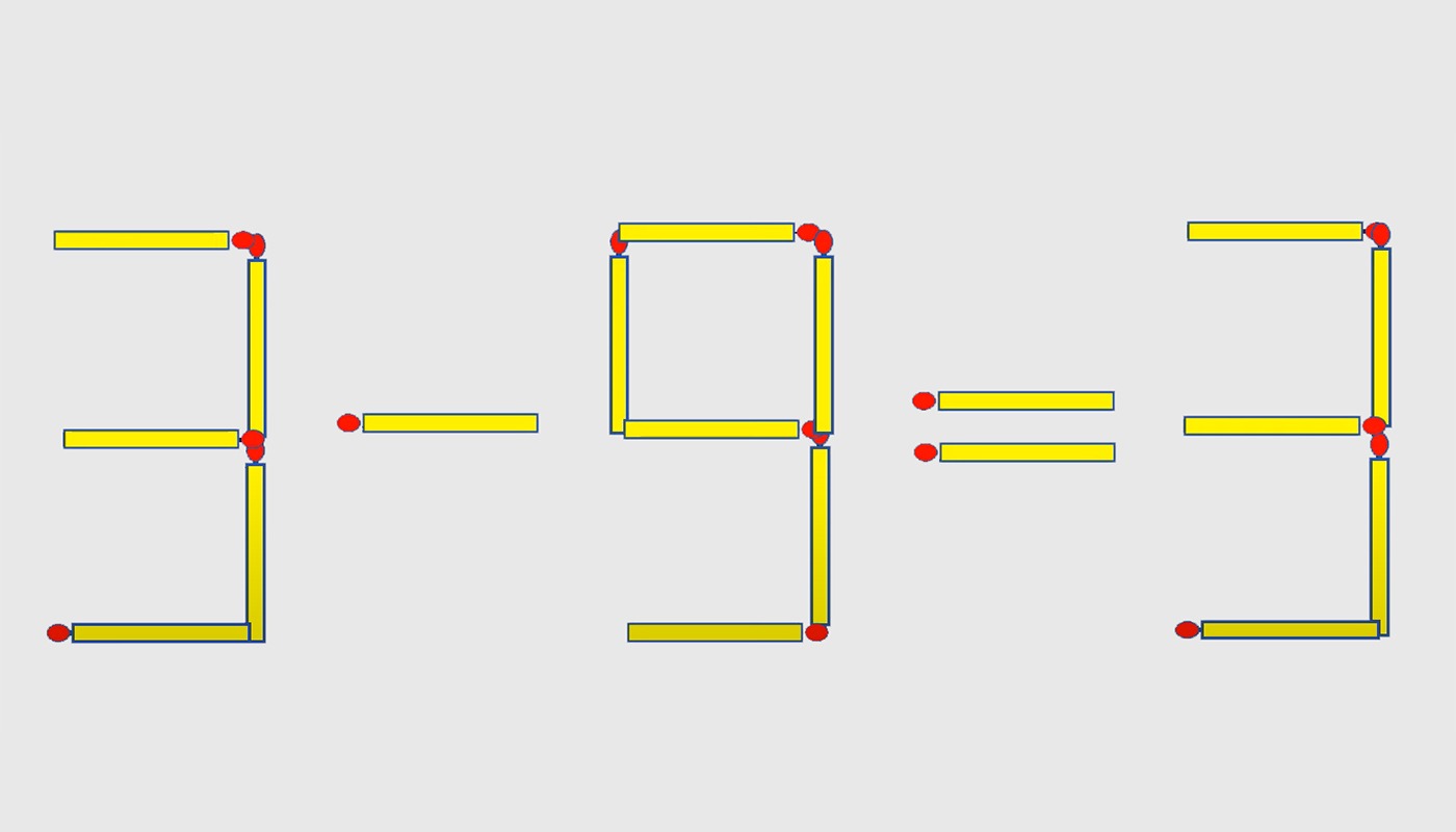 Test de inteligență cu chibrituri | Mutați un chibrit pentru a corecta ...