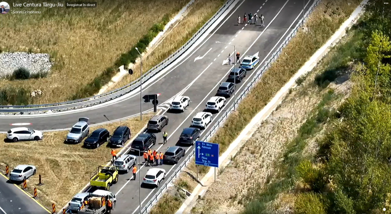Așa cum a fost anunțat, se circulă pe CENTURA Tg Jiu/Ministrul Sorin ...
