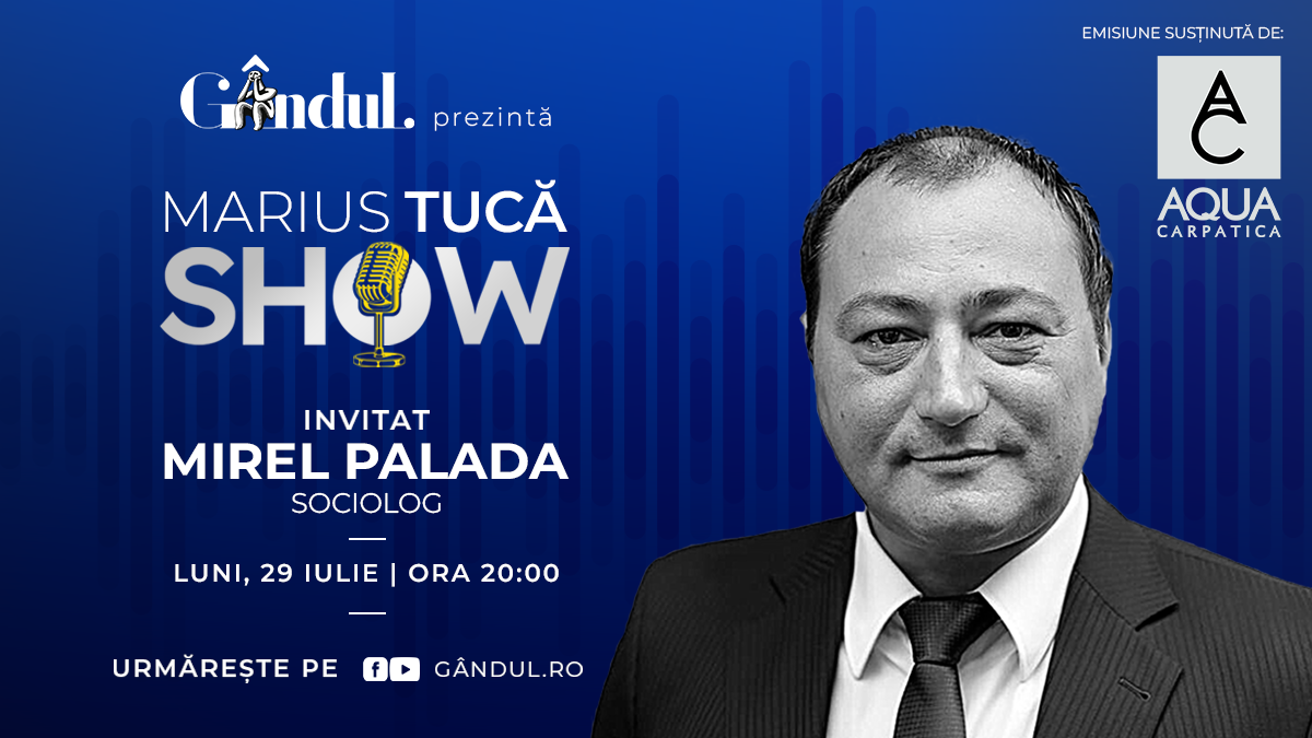 Marius Tucă Show începe luni, 29 iulie, de la ora 20.00, live pe gândul ...