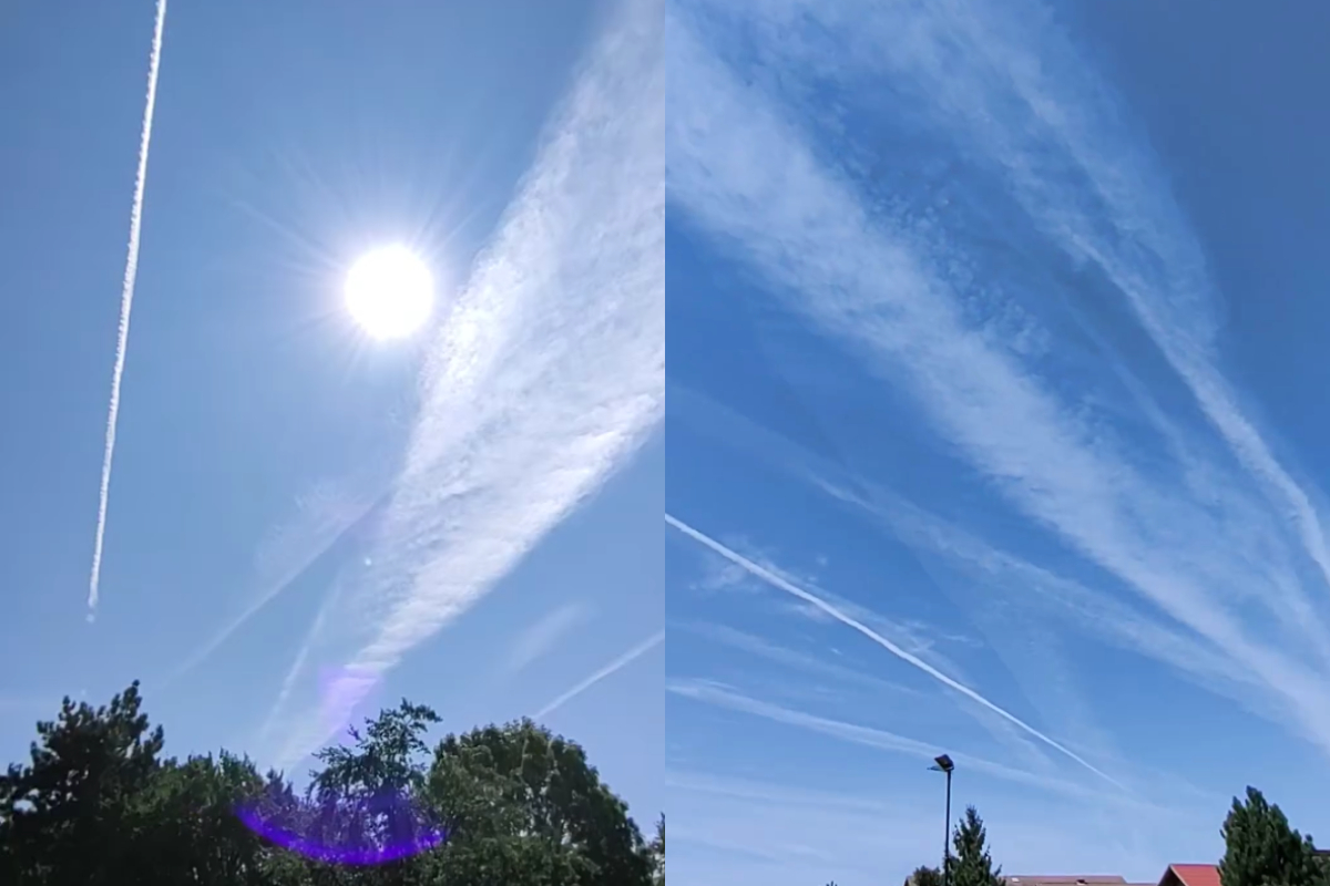 Fenomenul observat de români, în Cluj. Ce sunt dârele albe care apar pe ...