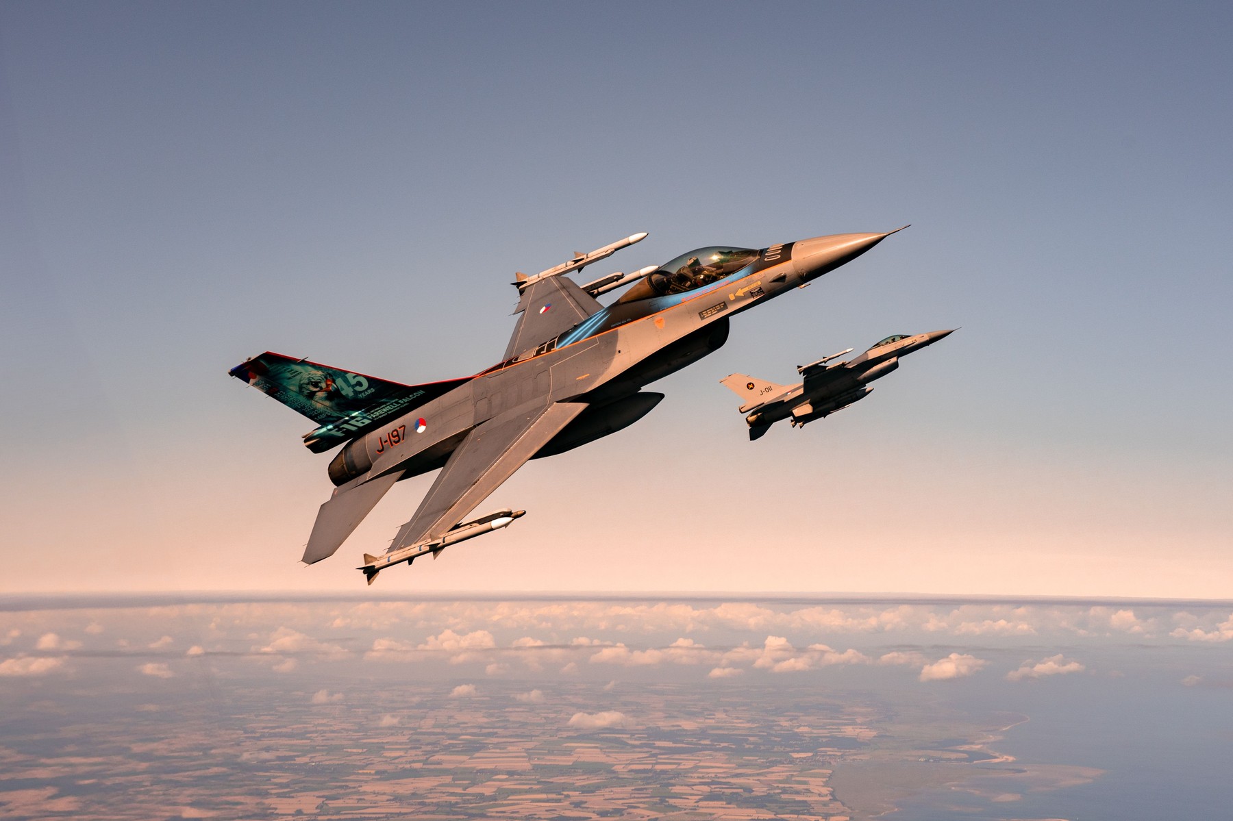 Primele avioane F-16 olandeze au fost livrate Ucrainei