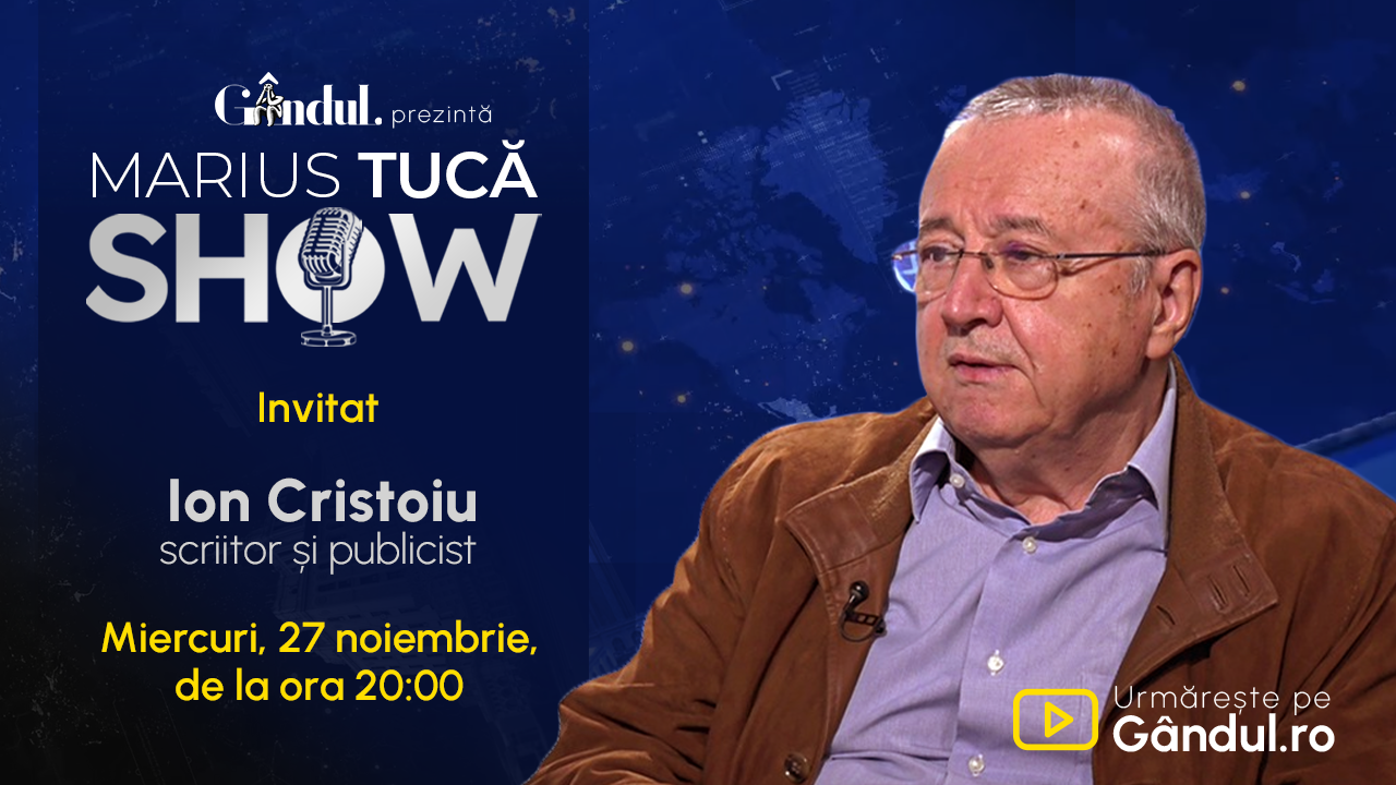 Marius Tucă Show începe miercuri, 27 noiembrie, de la ora 20.00, live ...