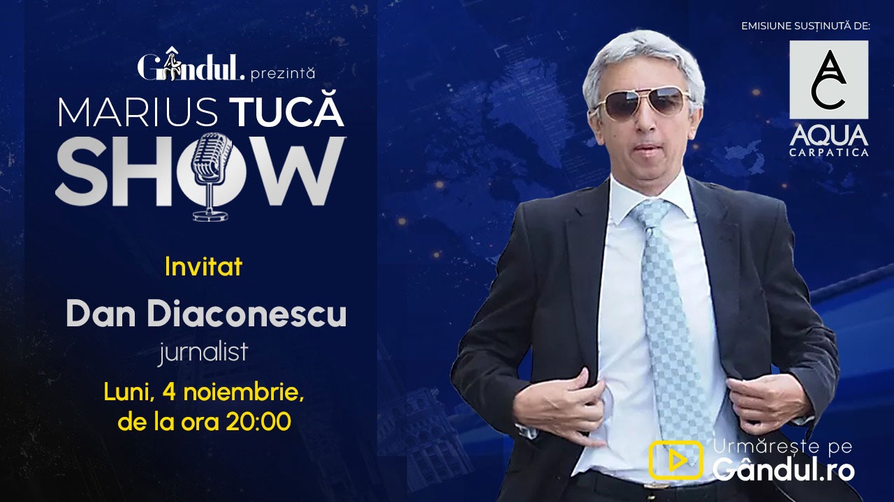 Marius Tucă Show începe luni, 4 noiembrie, de la ora 20:00, live pe ...