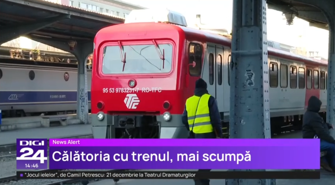 Trenurile ROMÂNEȘTI mai scumpe în 2025