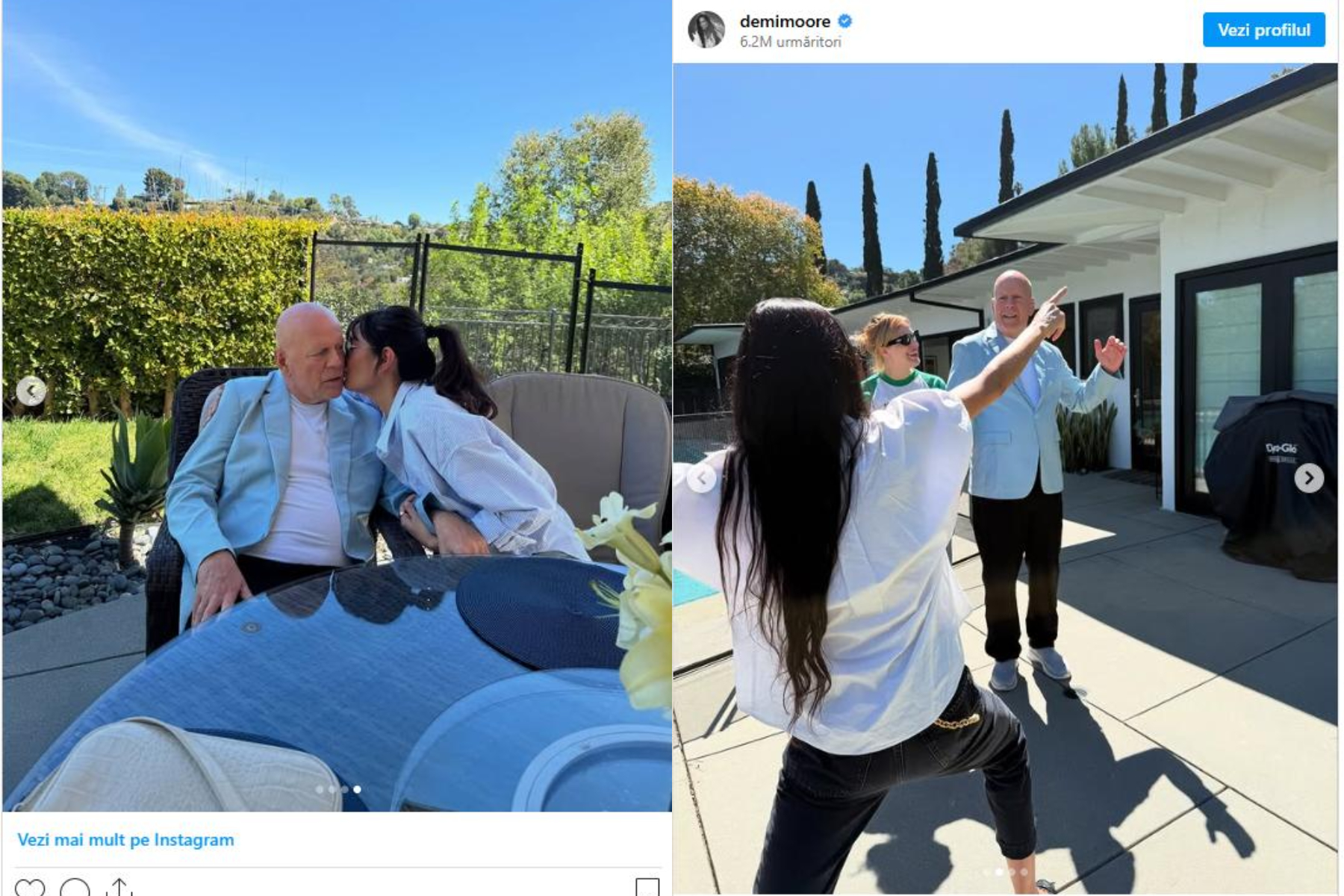 Ultimele imagini cu Bruce Willis. Actorul a sărbătorit împlinirea ...