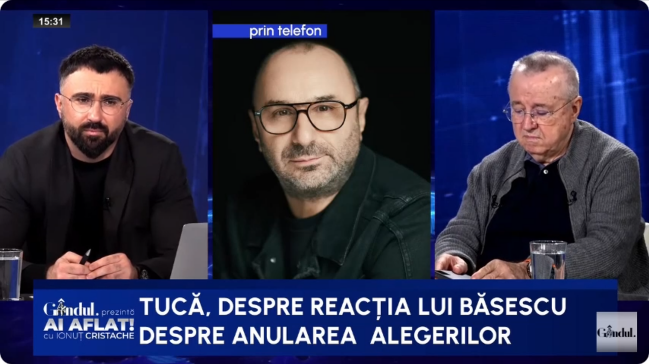 Marius Tucă: Alegerile au fost suspendate. Totul a fost pus la cale ca să fie scos Georgescu