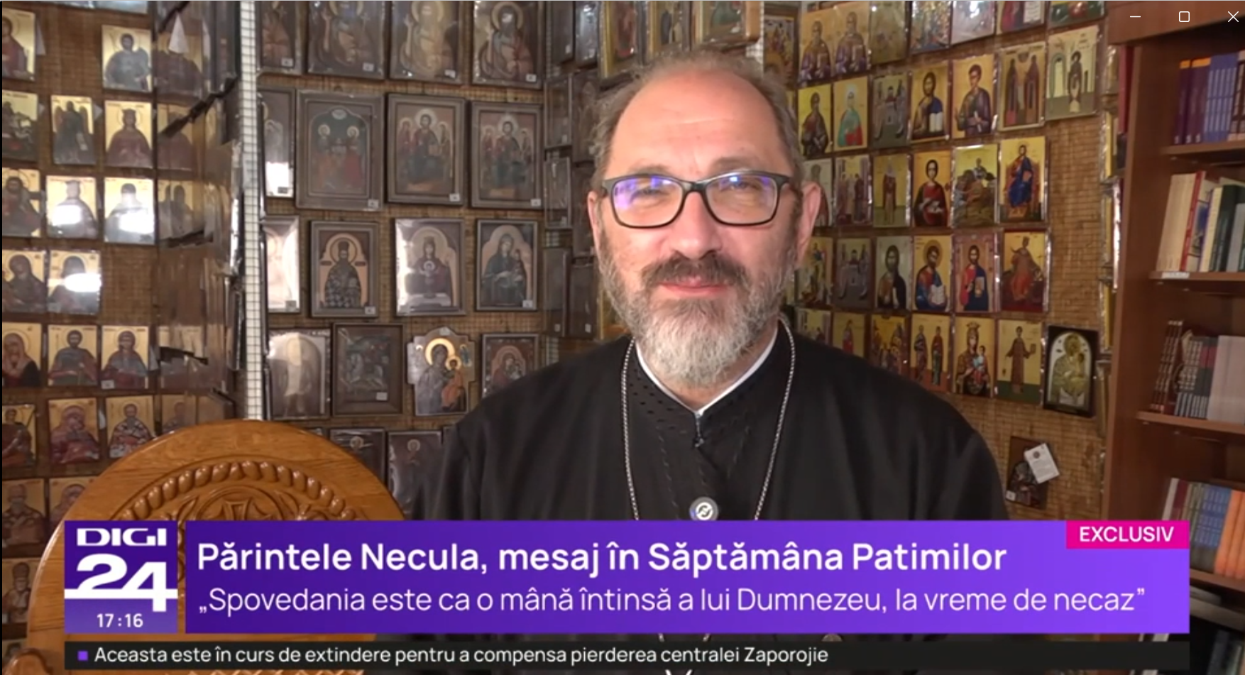 Părintele Constantin Necula: „Spovedania este ca o mână întinsă a lui Dumnezeu, la vreme de necaz”