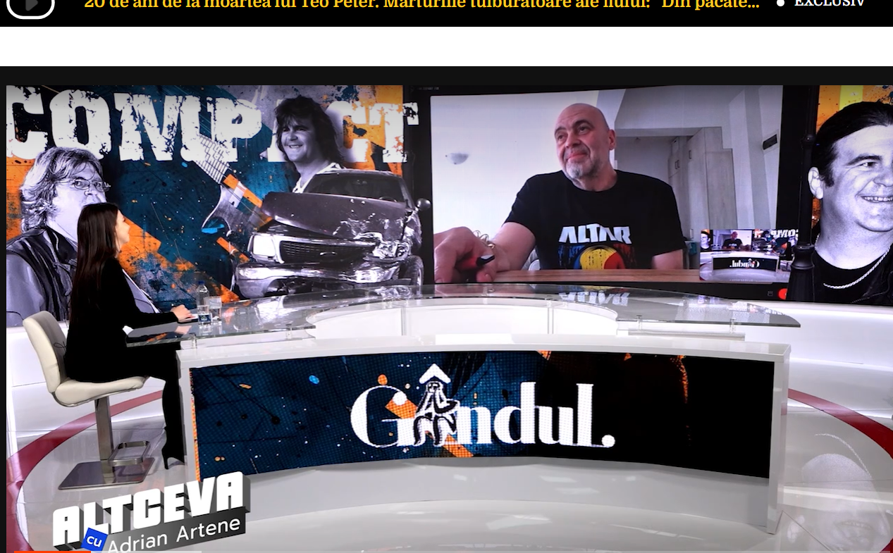 Teo Peter Jr a făcut o mărturisire înduioșătoare la podcastul Altceva ...