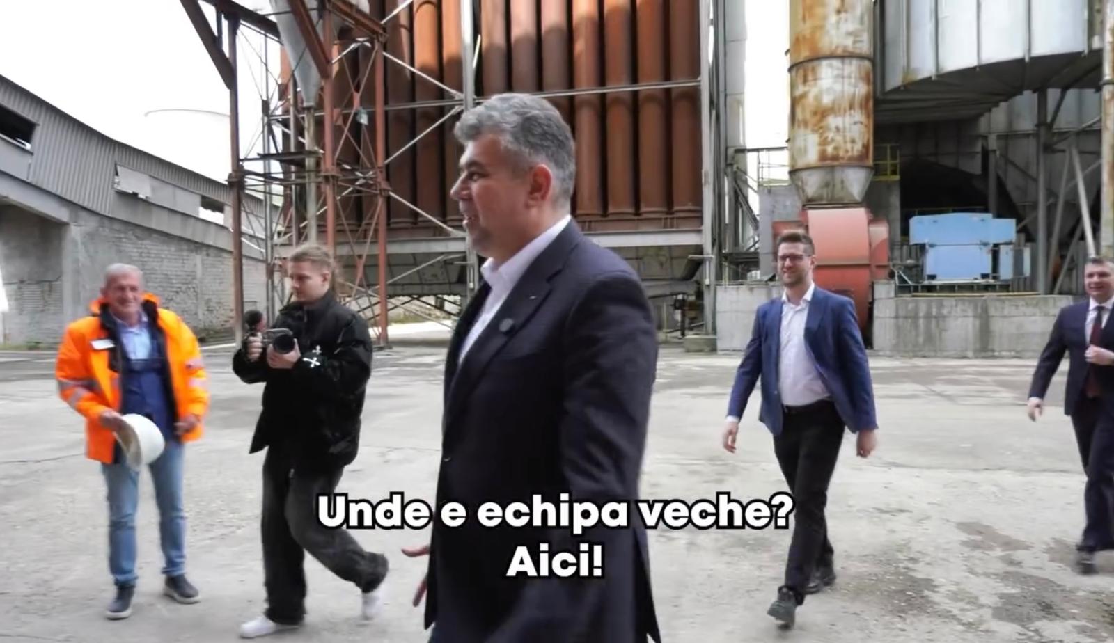 Marcel Ciolacu, în vizită la Oțelul Roșu: Anul trecut erau patru oameni ...